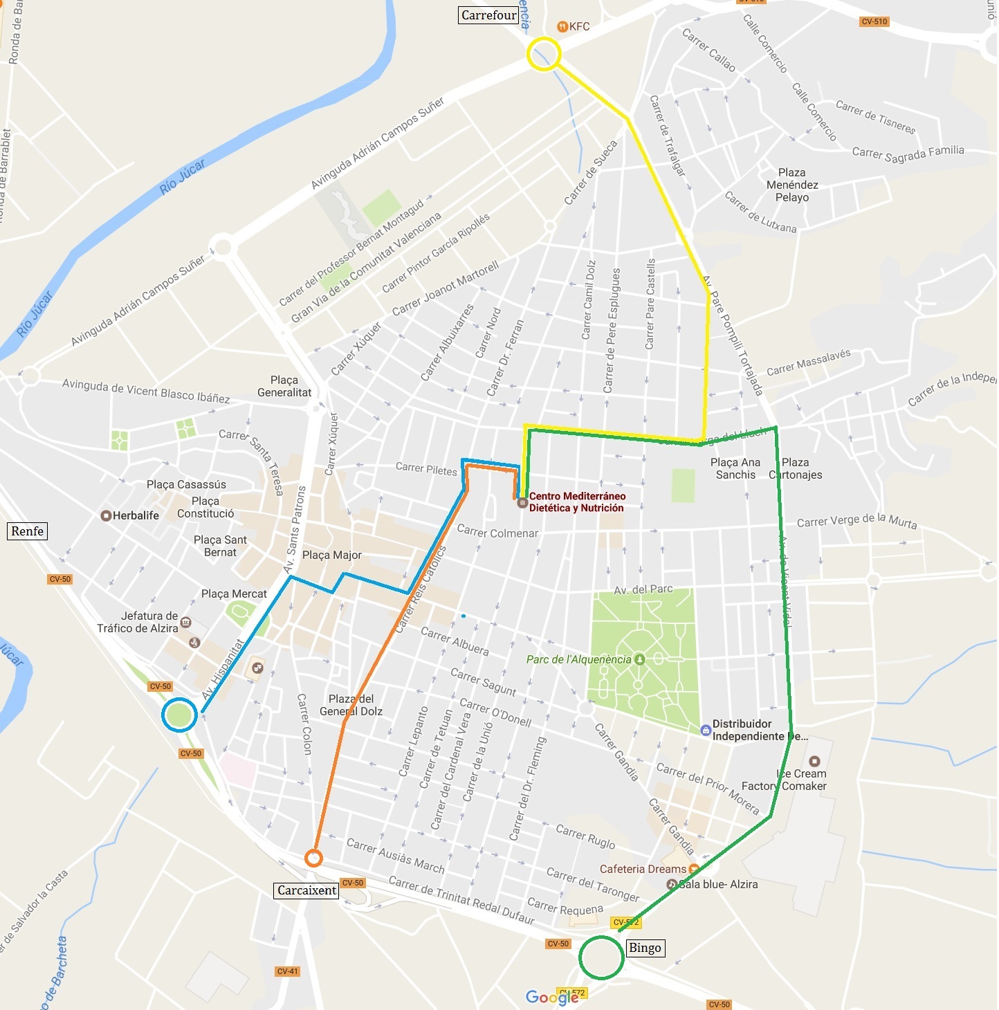 Donde estamos – Centro Mediterráneo